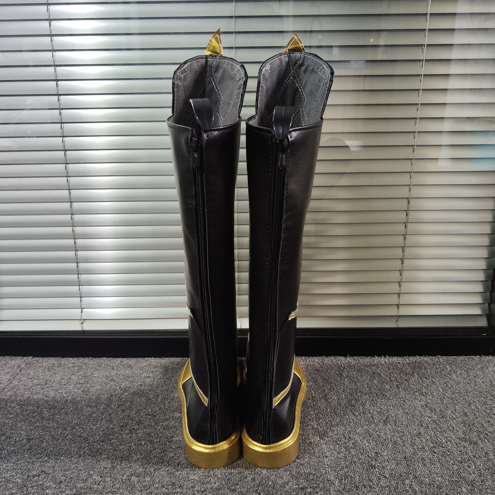Aether Shoes Cosplay Genshin Impact Kong Black Men Boots - Etsy
