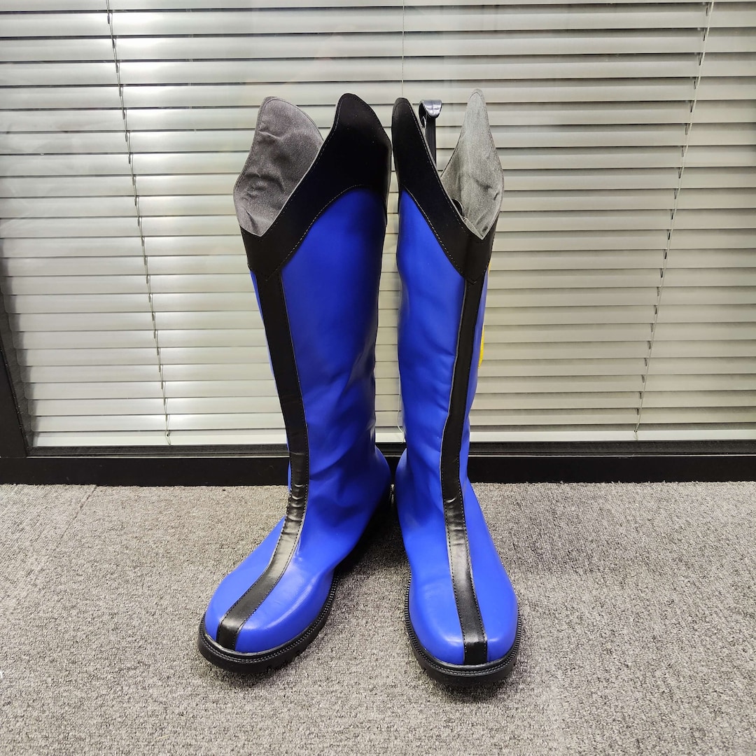Wolverine Shoes Cosplay Men Blue Logan Boots - Etsy