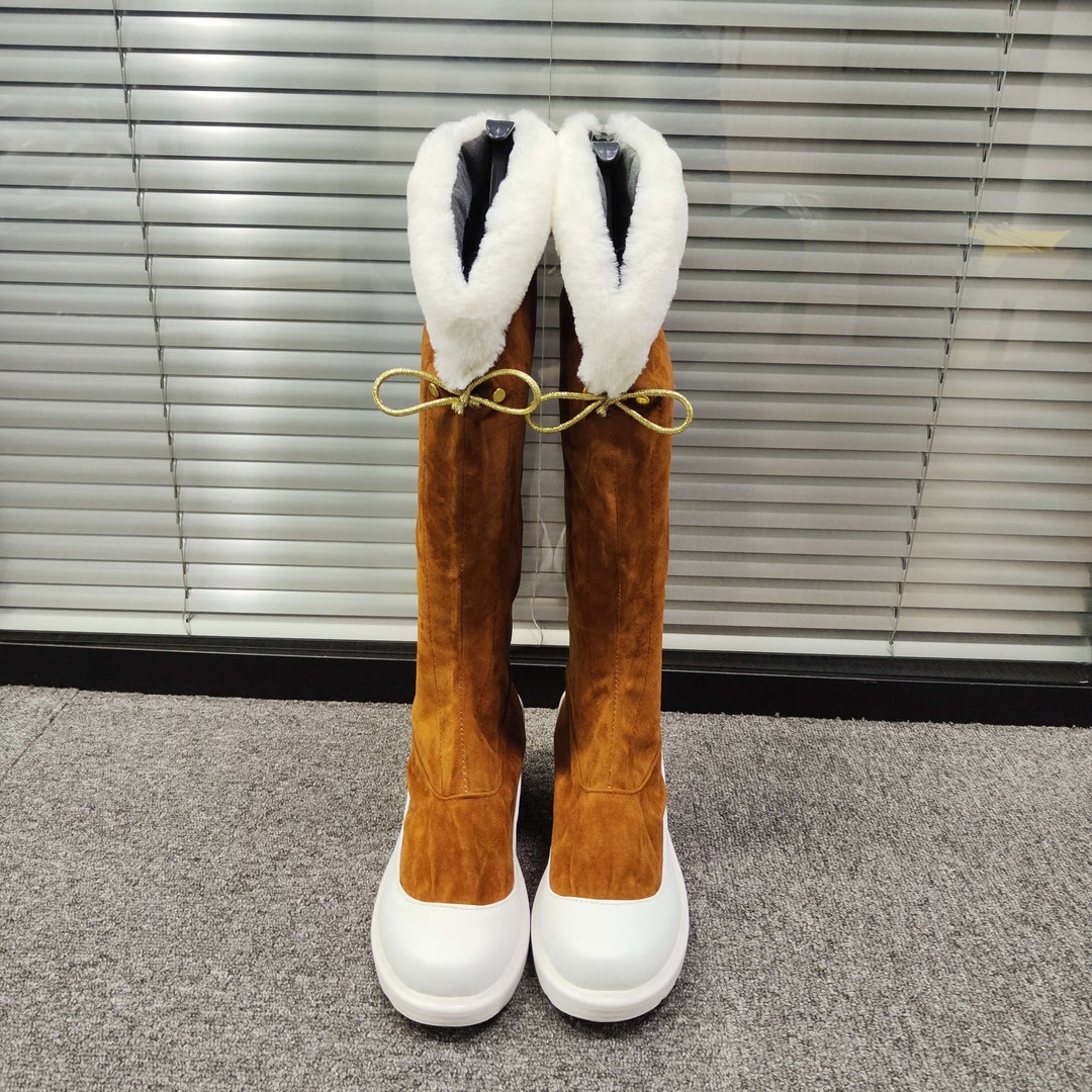 Princess Zelda Shoes Cosplay Brown Women the Legend of Zelda Brown ...