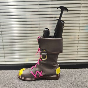 Arcane LOL Jinx Shoes Cosplay Brown Women Boots - Etsy
