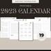 2023 Printable Black White Calendar, 2023 Simple Calendar, 2023 ...