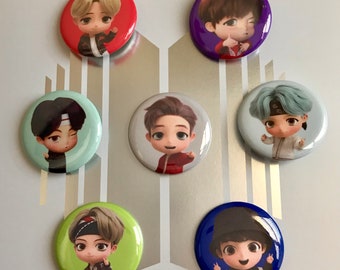 BTS Tiny Tan Decals - Etsy