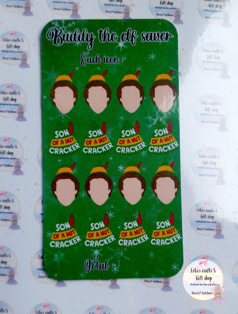 Buddy the Elf A6 Budget Binder Tracker: Laminated Christmas Savings ...