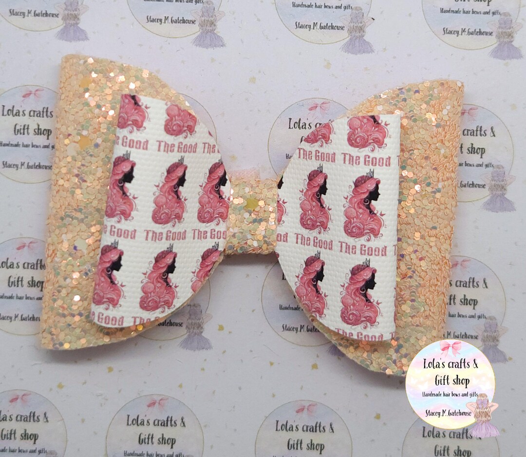 Wicked Inspired Bows, Wicked Hair Accessories Girls Hair Bows, Glinda ...