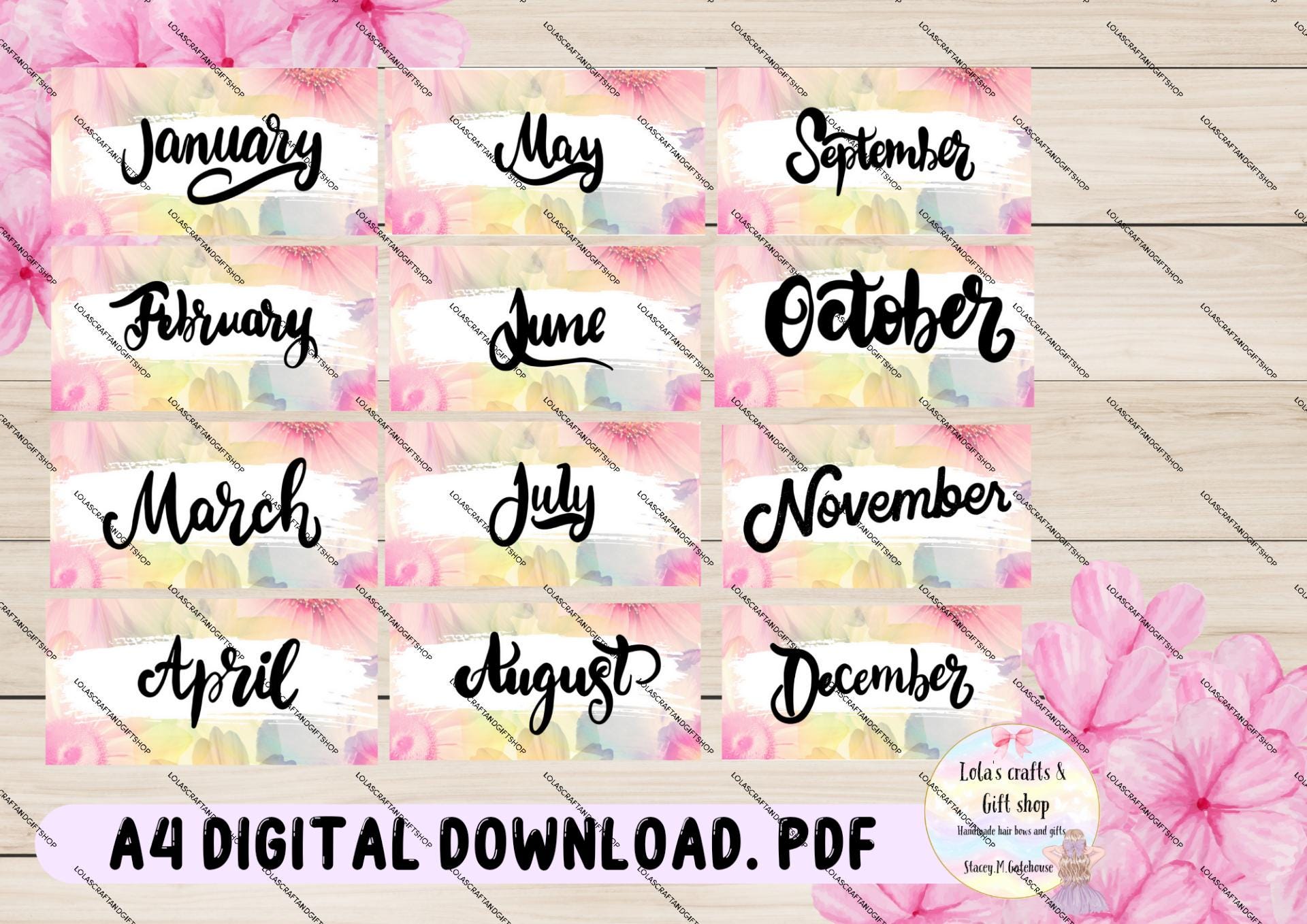 Full Month Set 2, Budget Binder Inserts, Print at Home, Downloadable ...