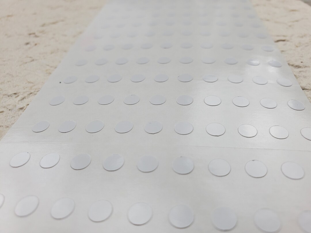 Adhesive Dot Labels - Alcohol Ink Labels - Glossy White Adhesive Dots ...