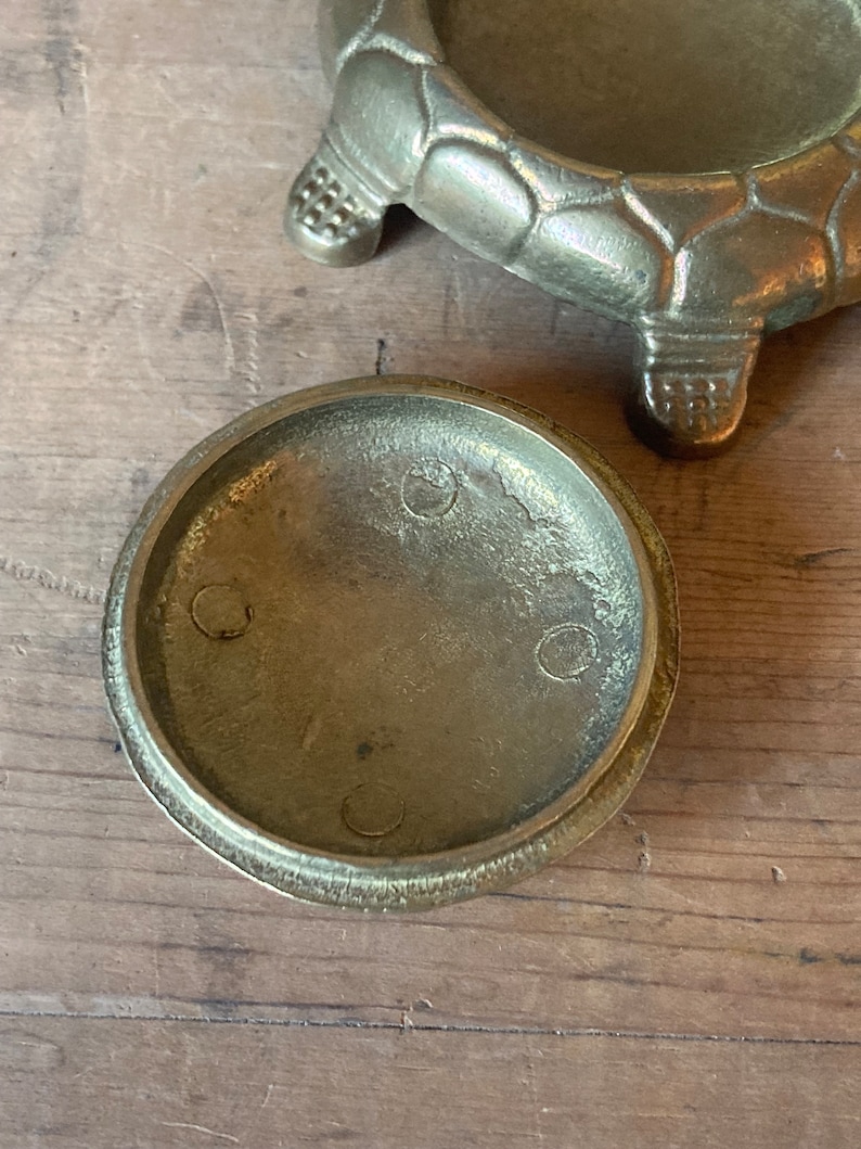 Brass Turtle Trinket Box - Etsy