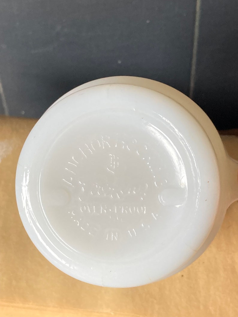 Milk Glass Mug by Hildi - Etsy