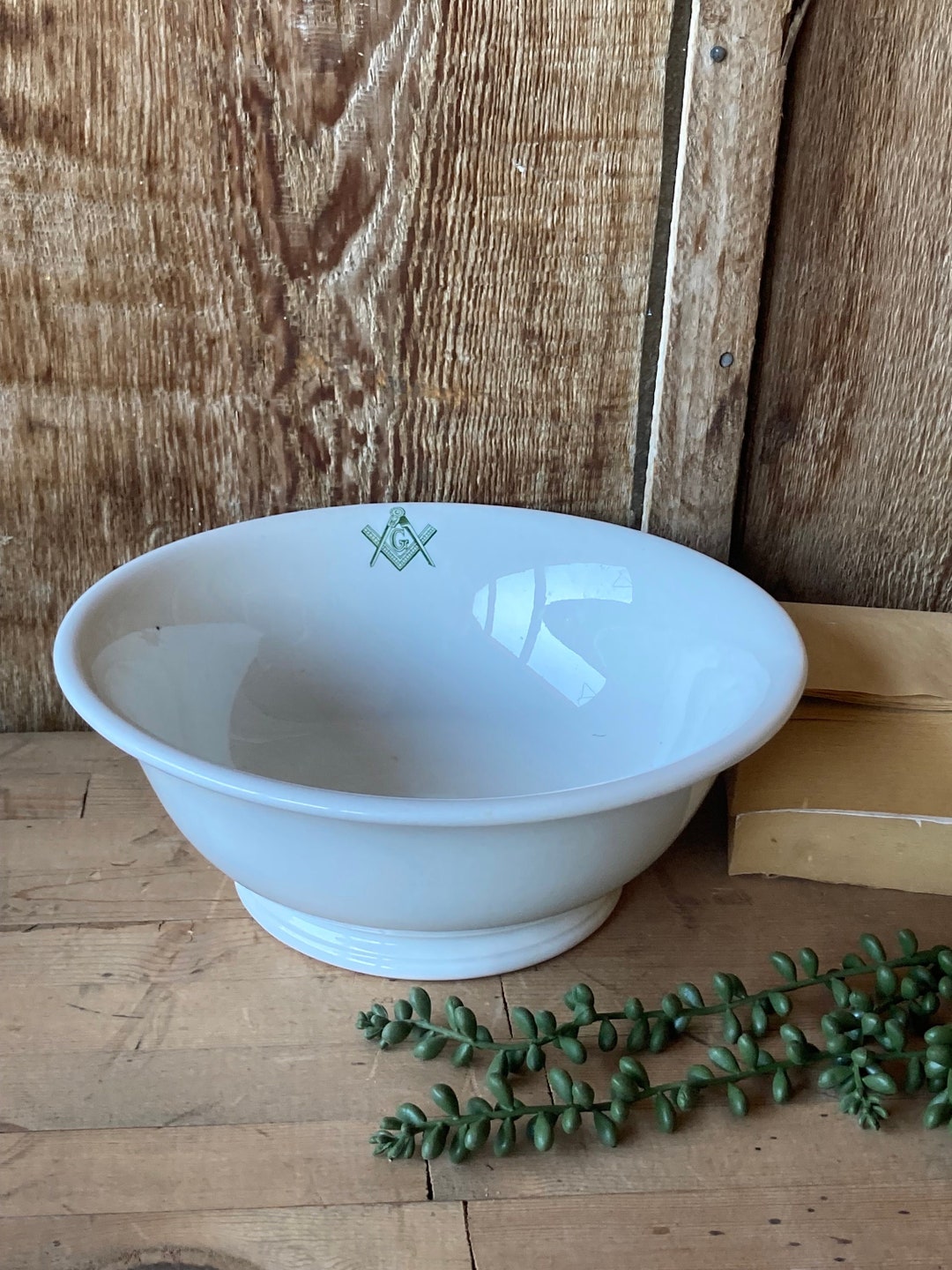 Masonic Lodge Footed Serving Bowl - Etsy