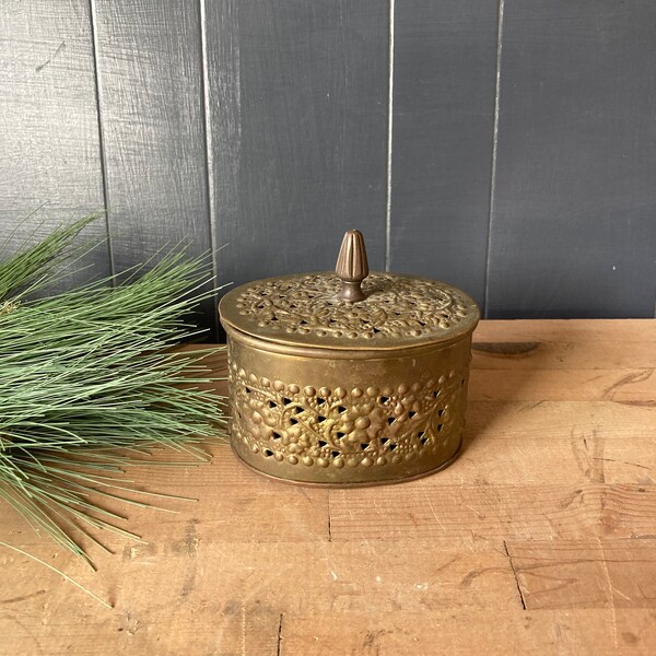 Brass Trinket Box - Etsy