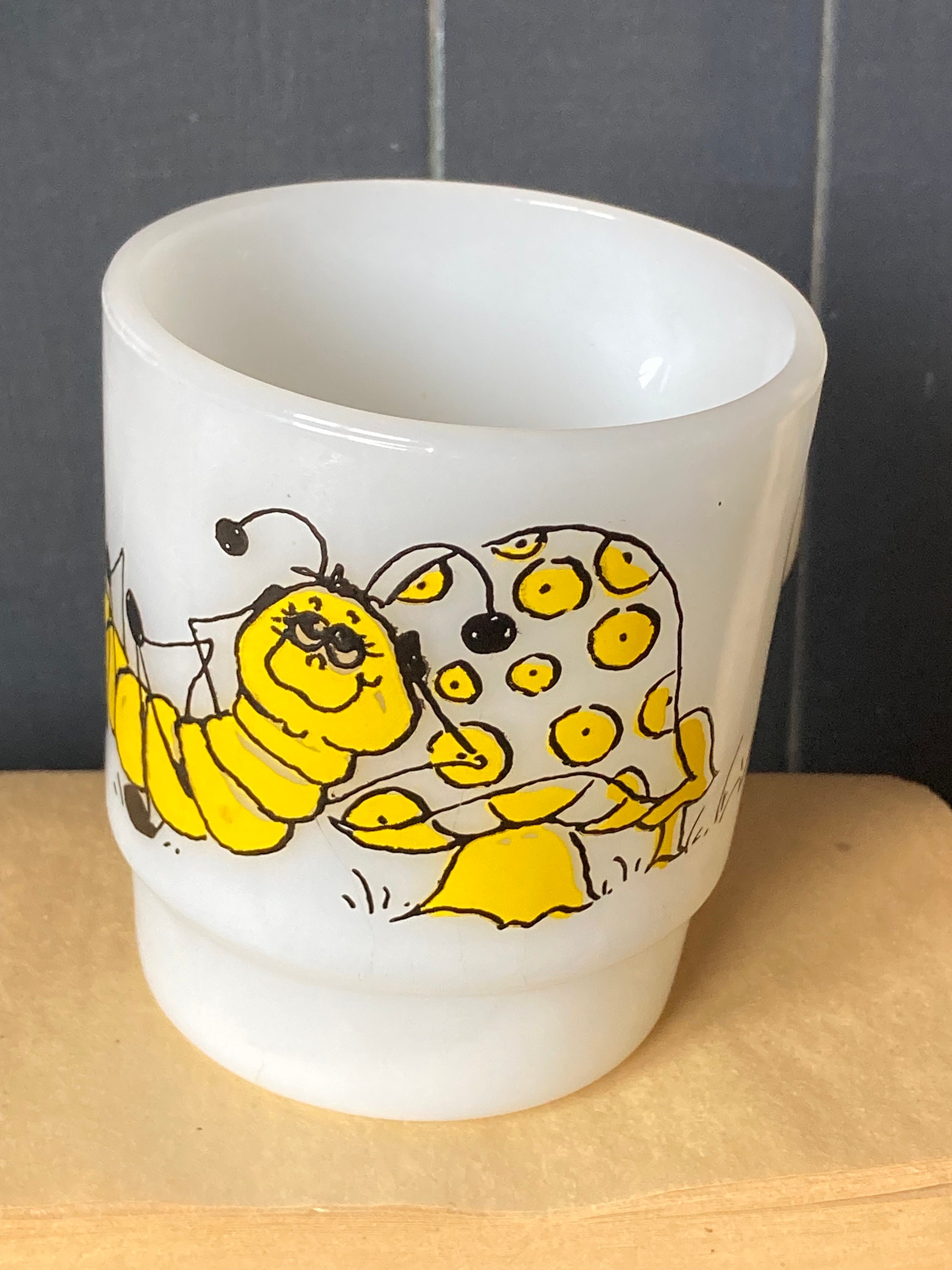 Milk Glass Mug by Hildi - Etsy