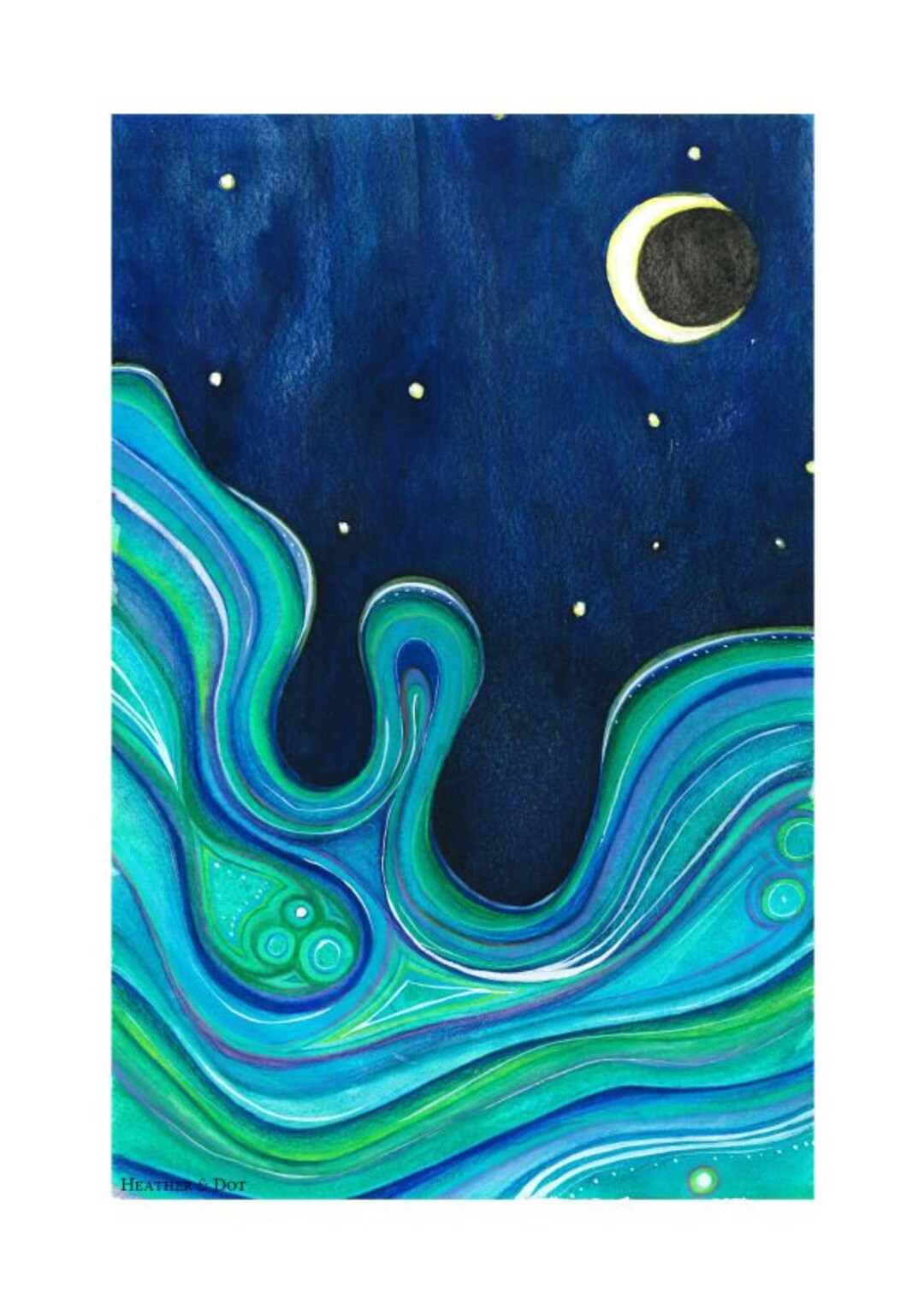 The Night Sea Print DIGITAL DOWNLOAD - Etsy