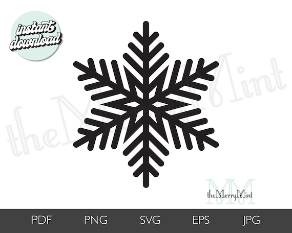Snowflake SVG File / Cut File for Cricut / Silhouette / PNG / | Etsy