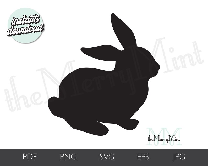 Bunny SVG File / Cut File for Cricut / Silhouette / DIY / PDF / Instant ...