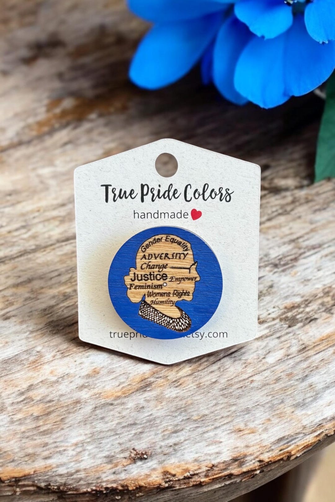 RBG Pin, Ruth Bader Ginsburg, Ruth Sent Me, Dissent Pins, Handmade Wood ...