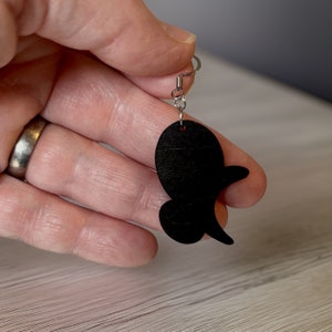 Sickle Cell Wood Earrings, Healthcare Earrings, Sickle Cell Awareness ...