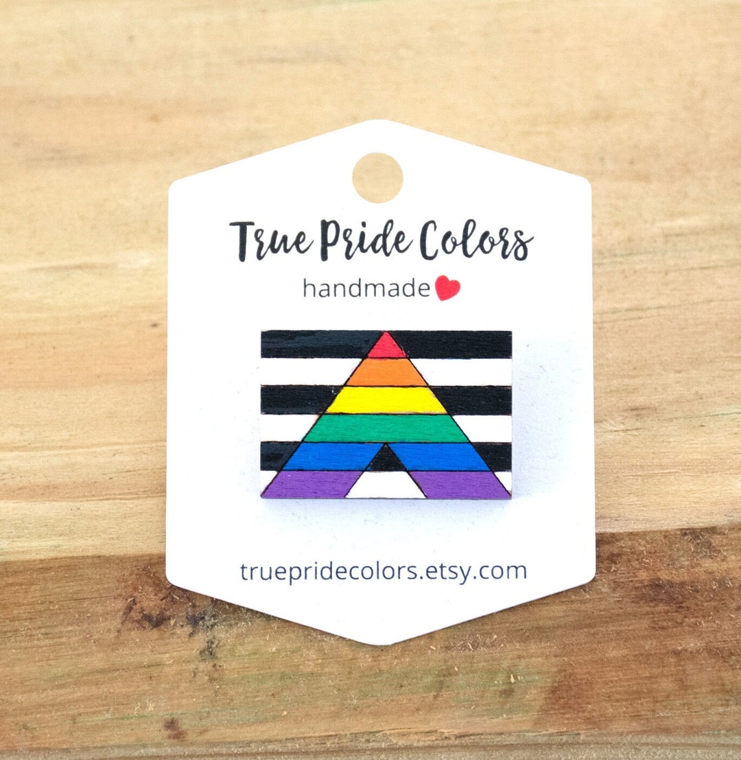 LGBTQ Ally Pride Flag Pin Ally Pin Ally Flag - Etsy