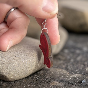 Sickle Cell Wood Earrings, Healthcare Earrings, Sickle Cell Awareness ...