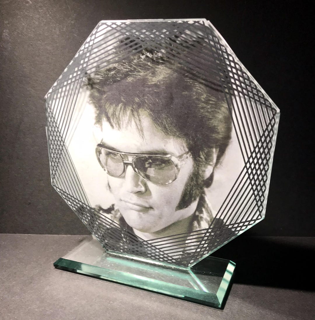 Elvis Presley, Jailhouse Rock, Cut Glass Silver Edged Plaque, Ltd ...