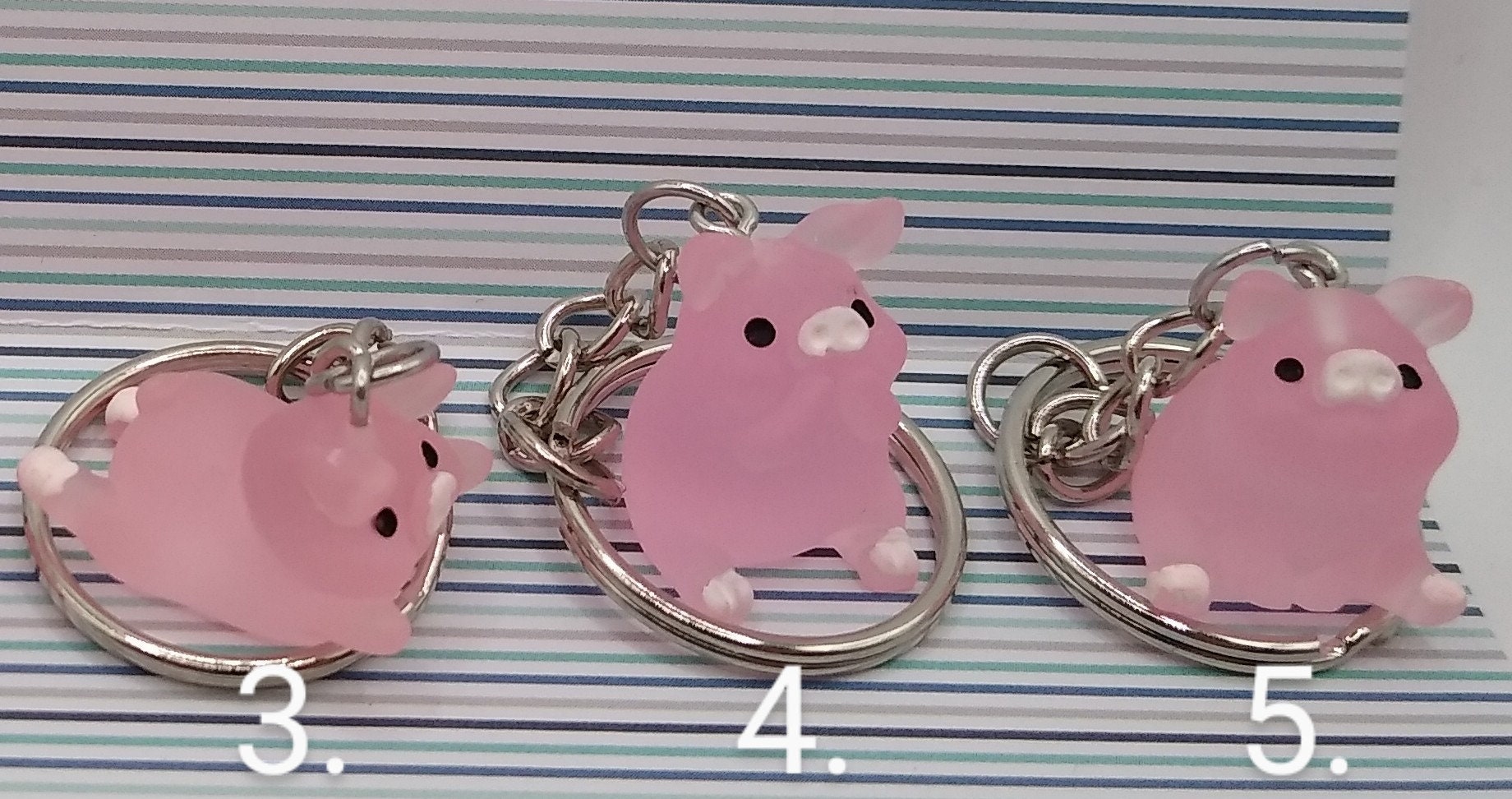 Piggy Pigs Keyring, Keychain - Etsy UK