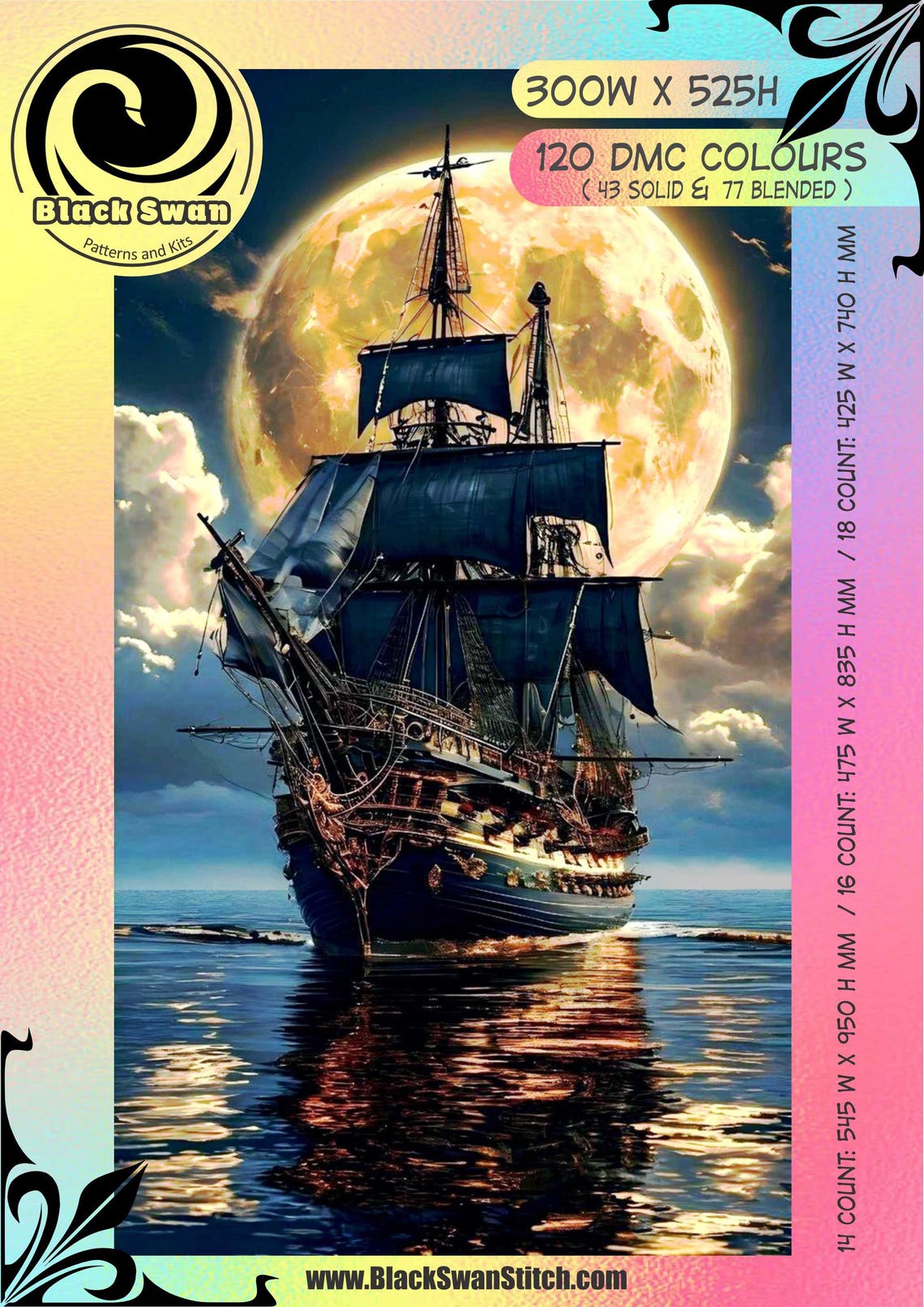 The Phantom Voyage - Chart Counted Cross Stitch Pattern Craft PDF, Saga ...