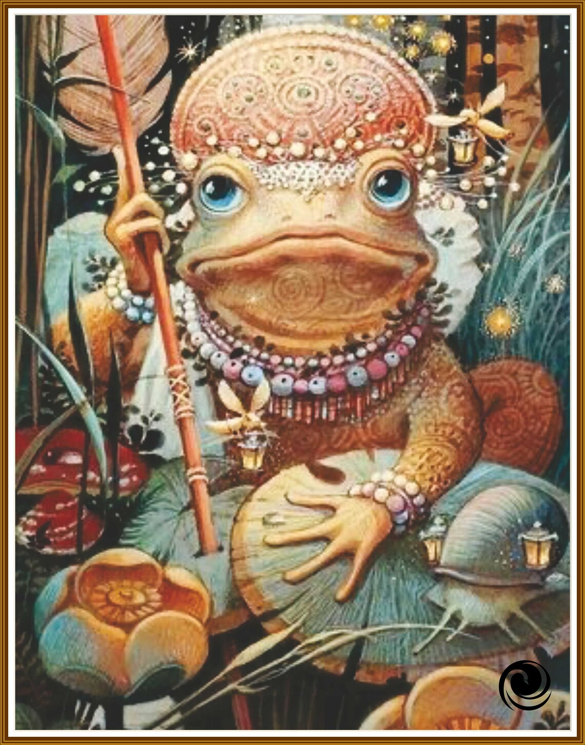Princess Frog Mermaid - Chart Counted Cross Stitch Pattern Craft PDF - Etsy