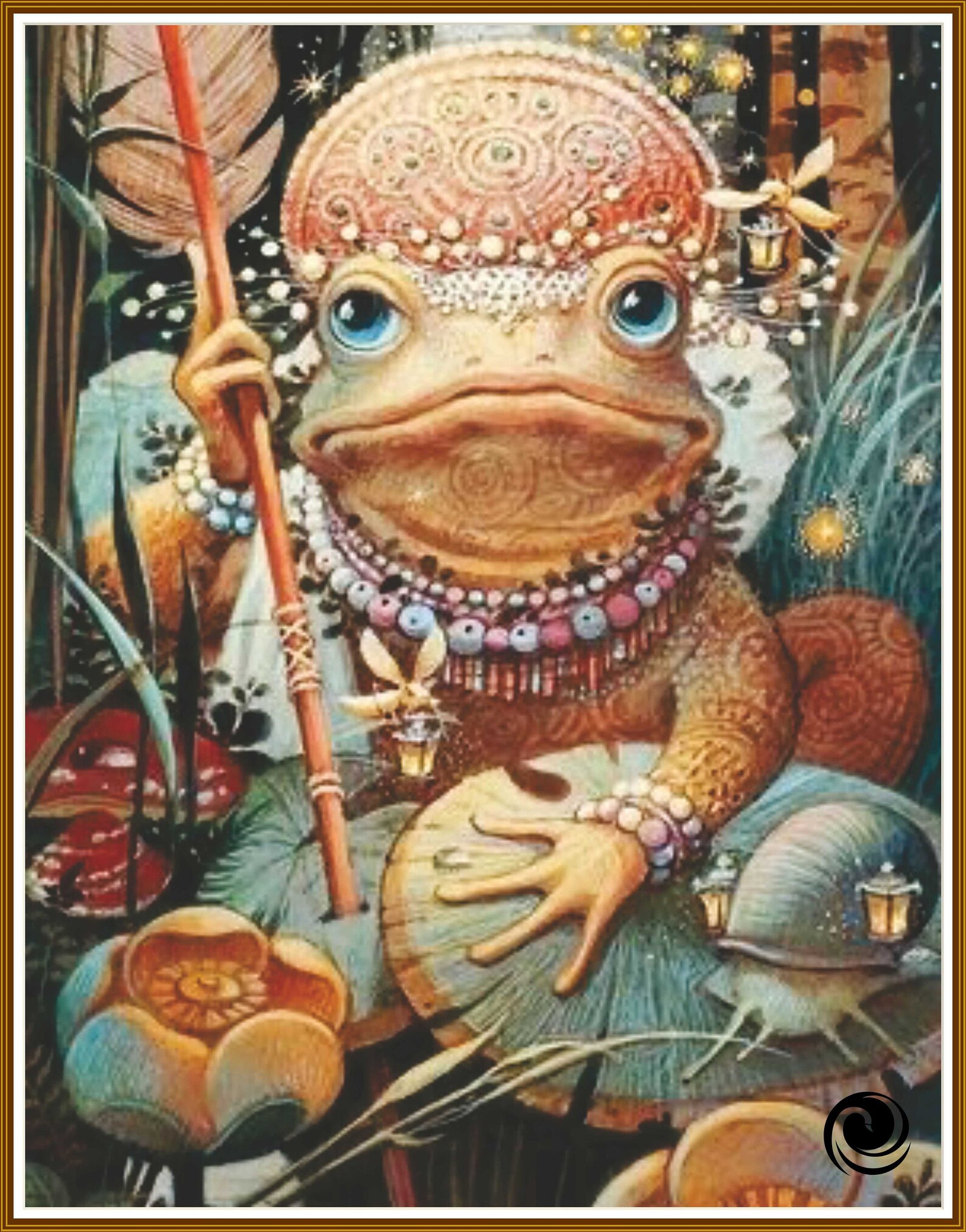 Princess Frog Mermaid - Chart Counted Cross Stitch Pattern Craft PDF - Etsy