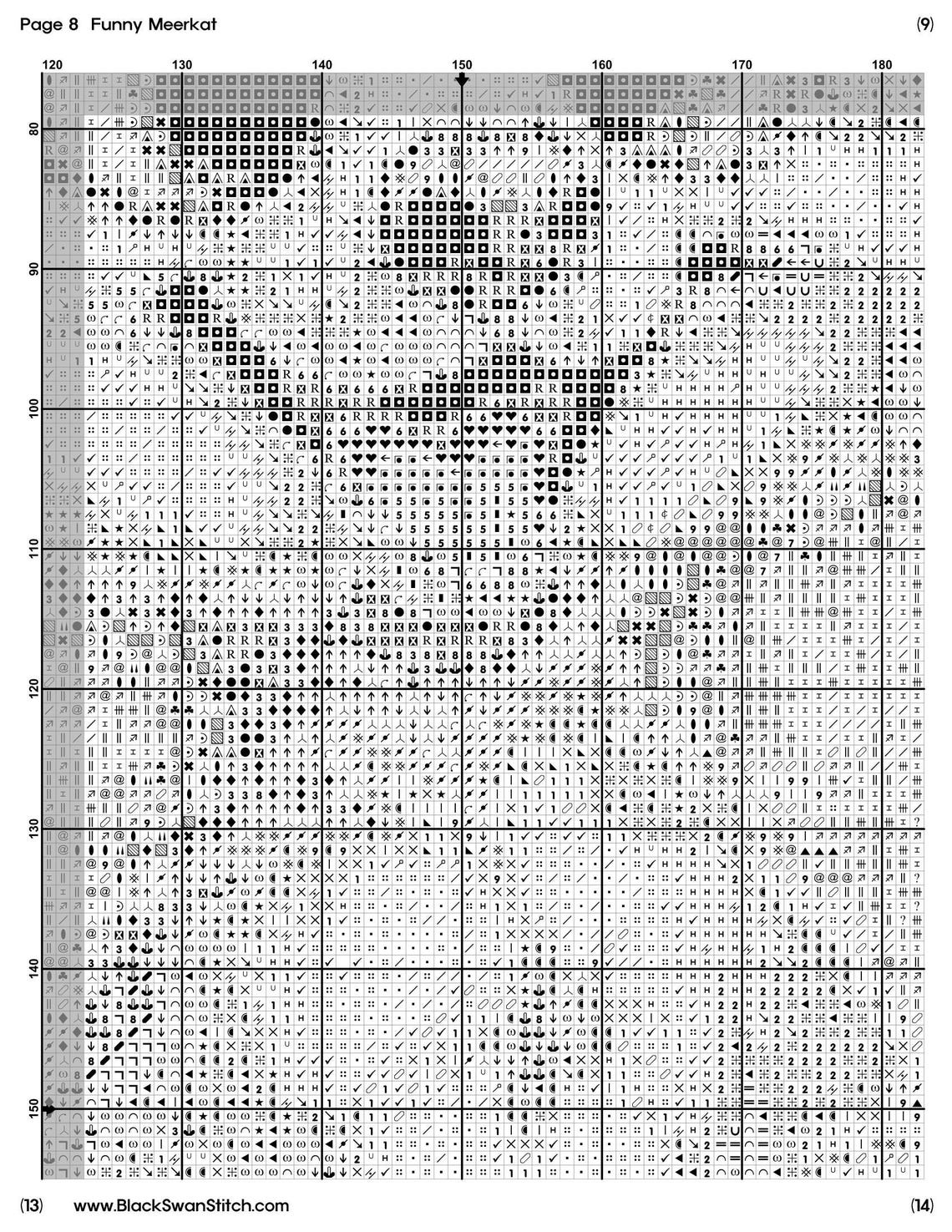 Funny Meerkat Just Gorgeous Wild Animal - Chart Counted Cross Stitch ...