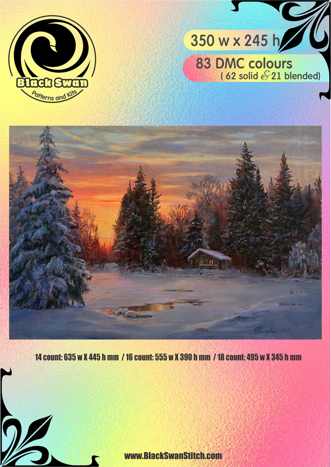 Winter Cabin Cross Stitch Pattern: the Forester Cottage (PDF Pattern ...