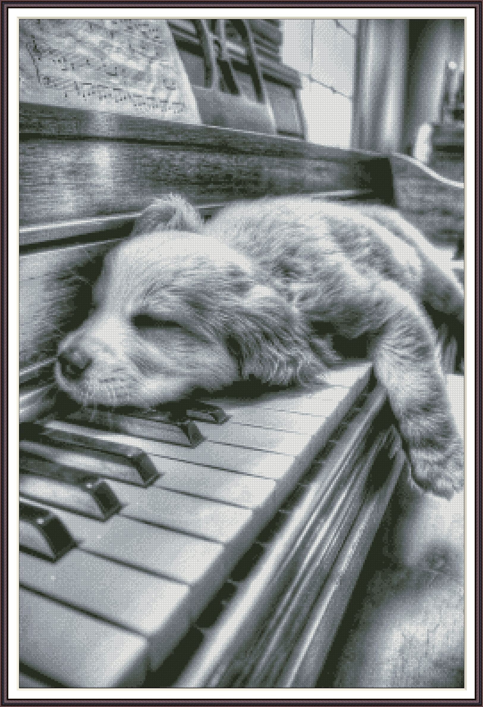 Piano Dog Cross Stitch Pattern: Golden Retriever Puppy (PDF Pattern) - Etsy
