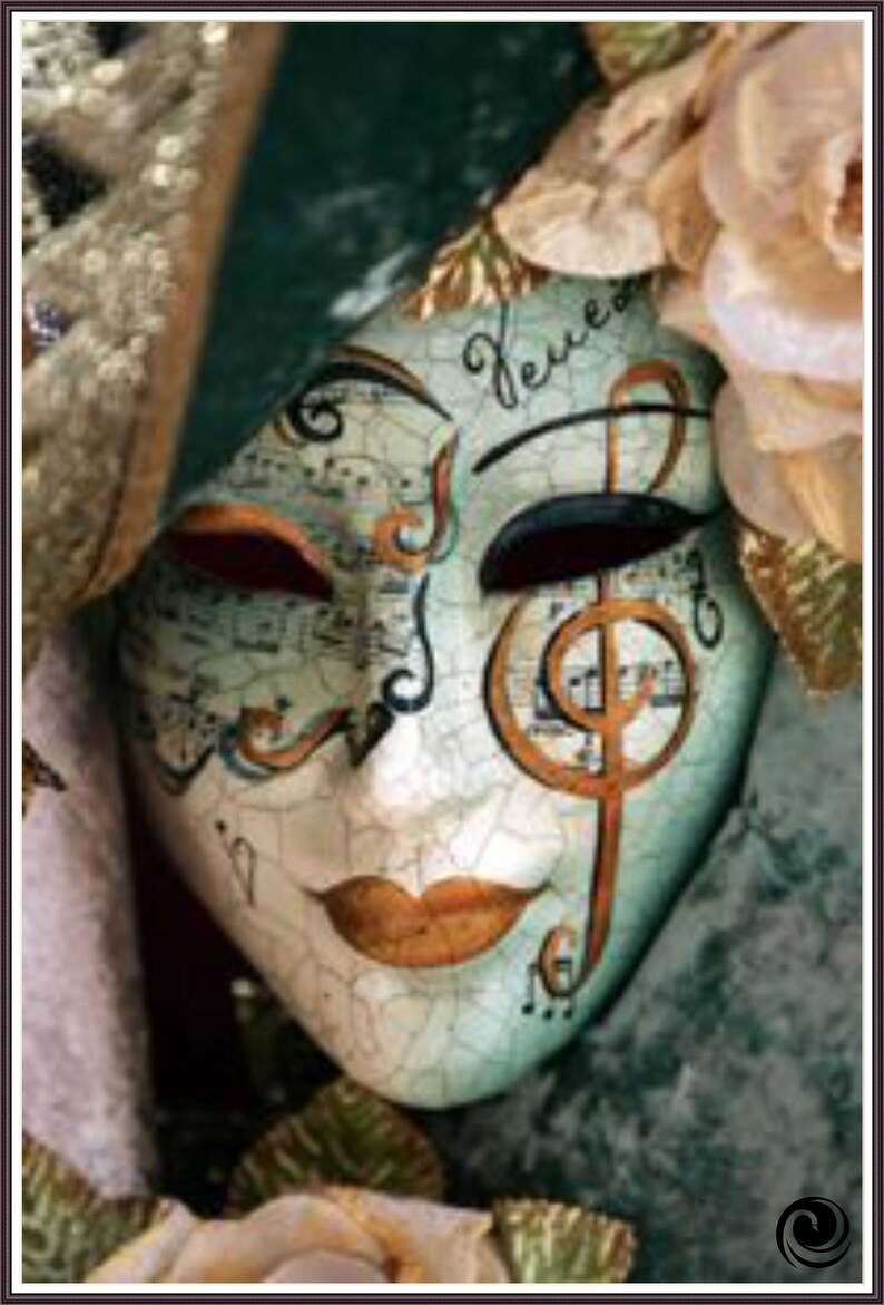 Venetian Masks - Chart Counted Cross Stitch Pattern Craft PDF - Etsy