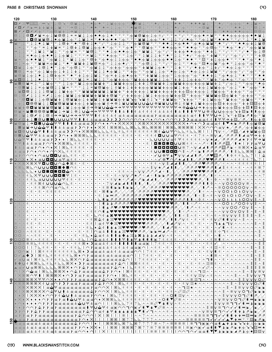 Christmas Snowman - Chart Counted Cross Stitch Pattern Craft PDF XSD - Etsy