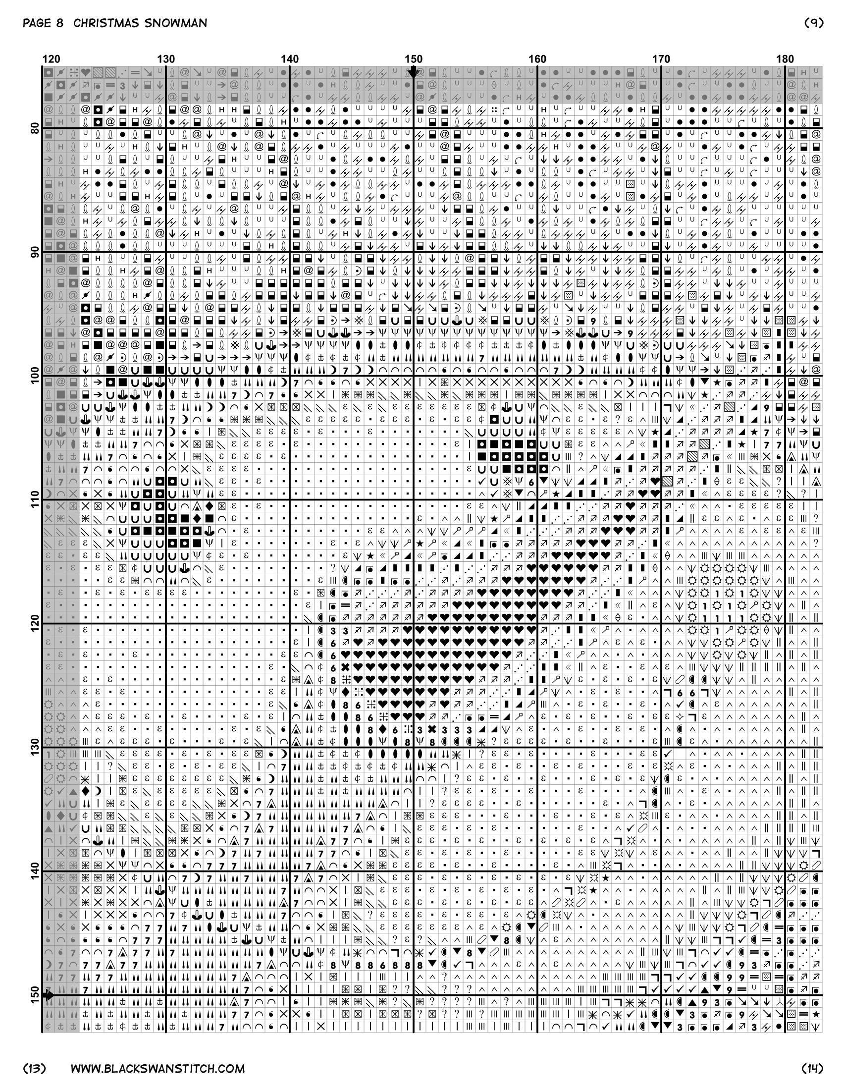 Christmas Snowman - Chart Counted Cross Stitch Pattern Craft PDF XSD - Etsy