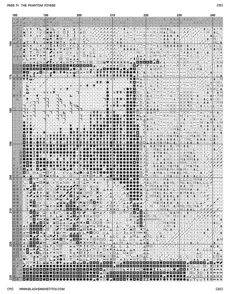 The Phantom Voyage - Chart Counted Cross Stitch Pattern Craft PDF, Saga ...