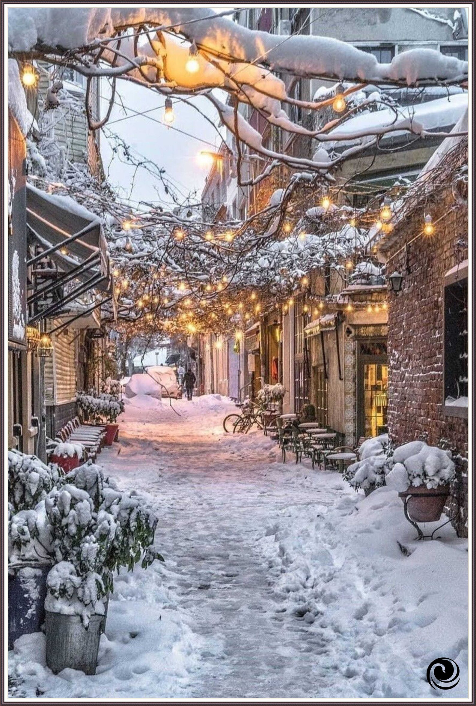 Winter Village in Montreal Cross Stitch Pattern (PDF) - Etsy
