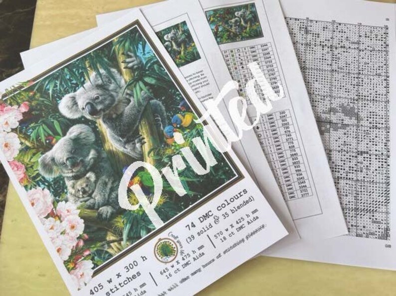 Family Tree Colourful Owl- Chart Counted Cross Stitch Pattern Craft PDF - Etsy