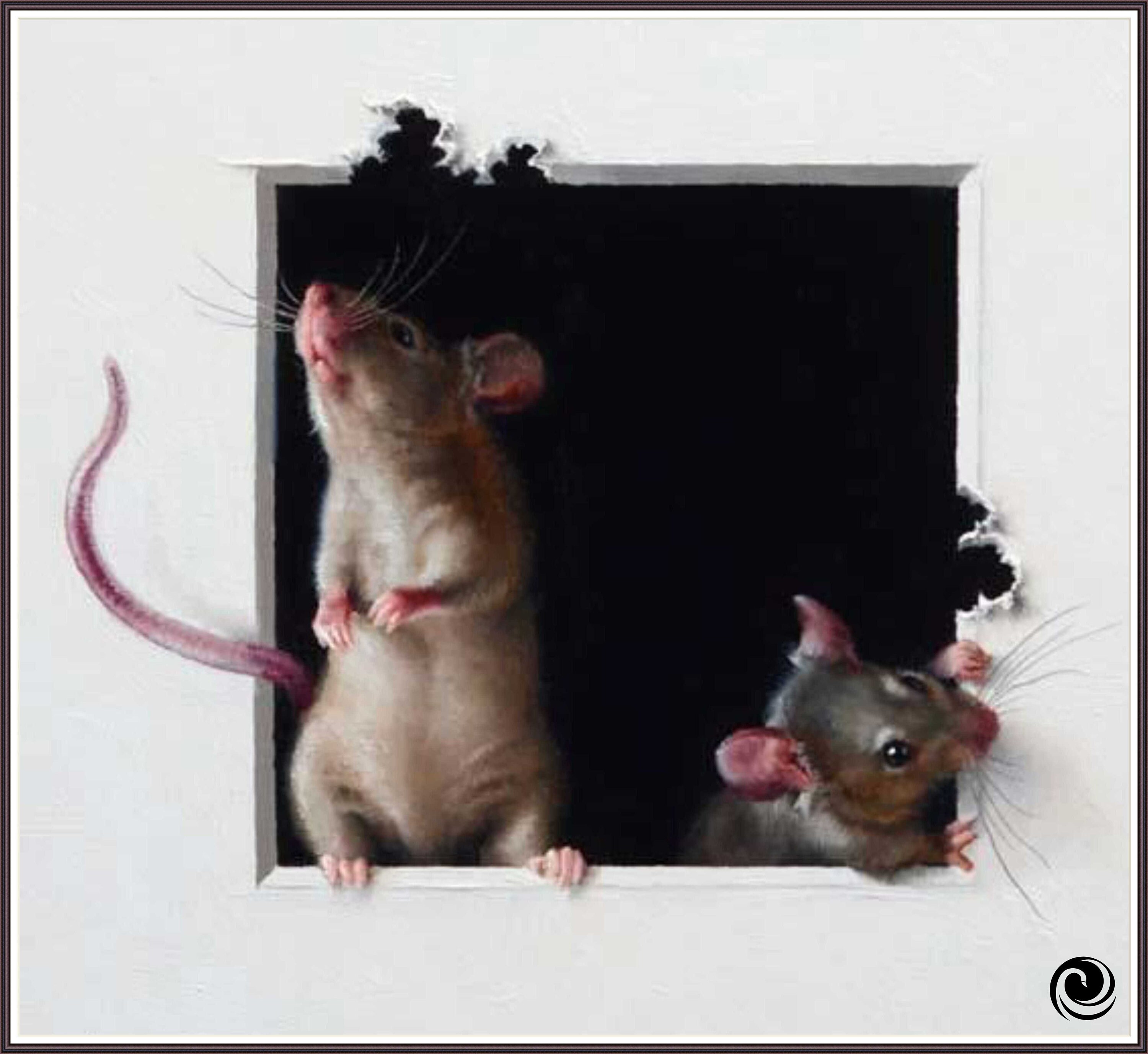 Besties Peeping Mouse - Chart Counted Cross Stitch Pattern Chart Craft ...