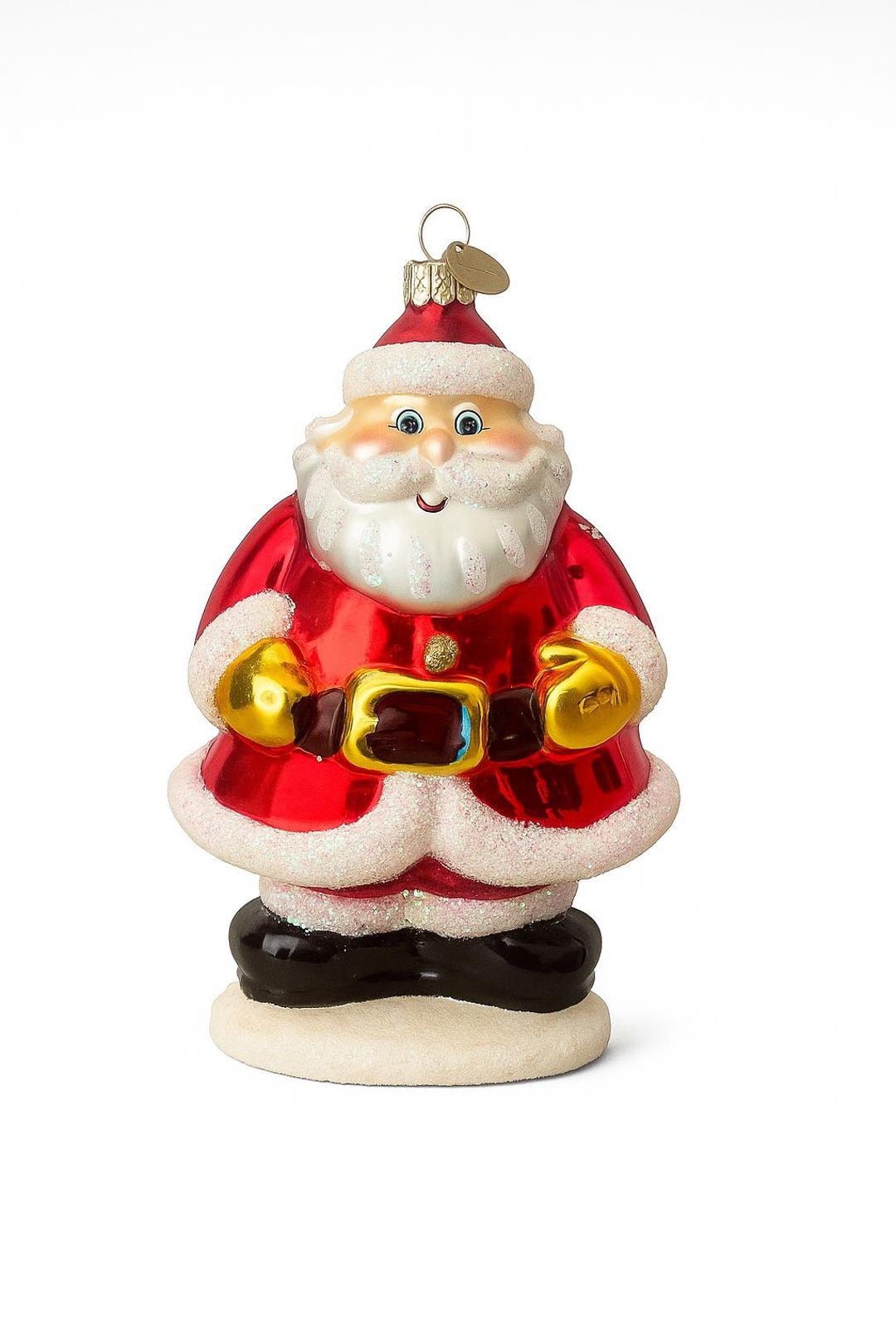 Vintage Christopher Radko Celebrations Glass Santa Ornament – 5.5 ...