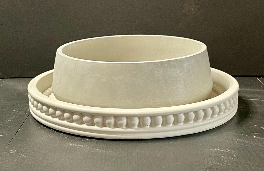 Cement Planter W/ Tray | Concrete Bowl | Candle Vessel | Optional Eco ...