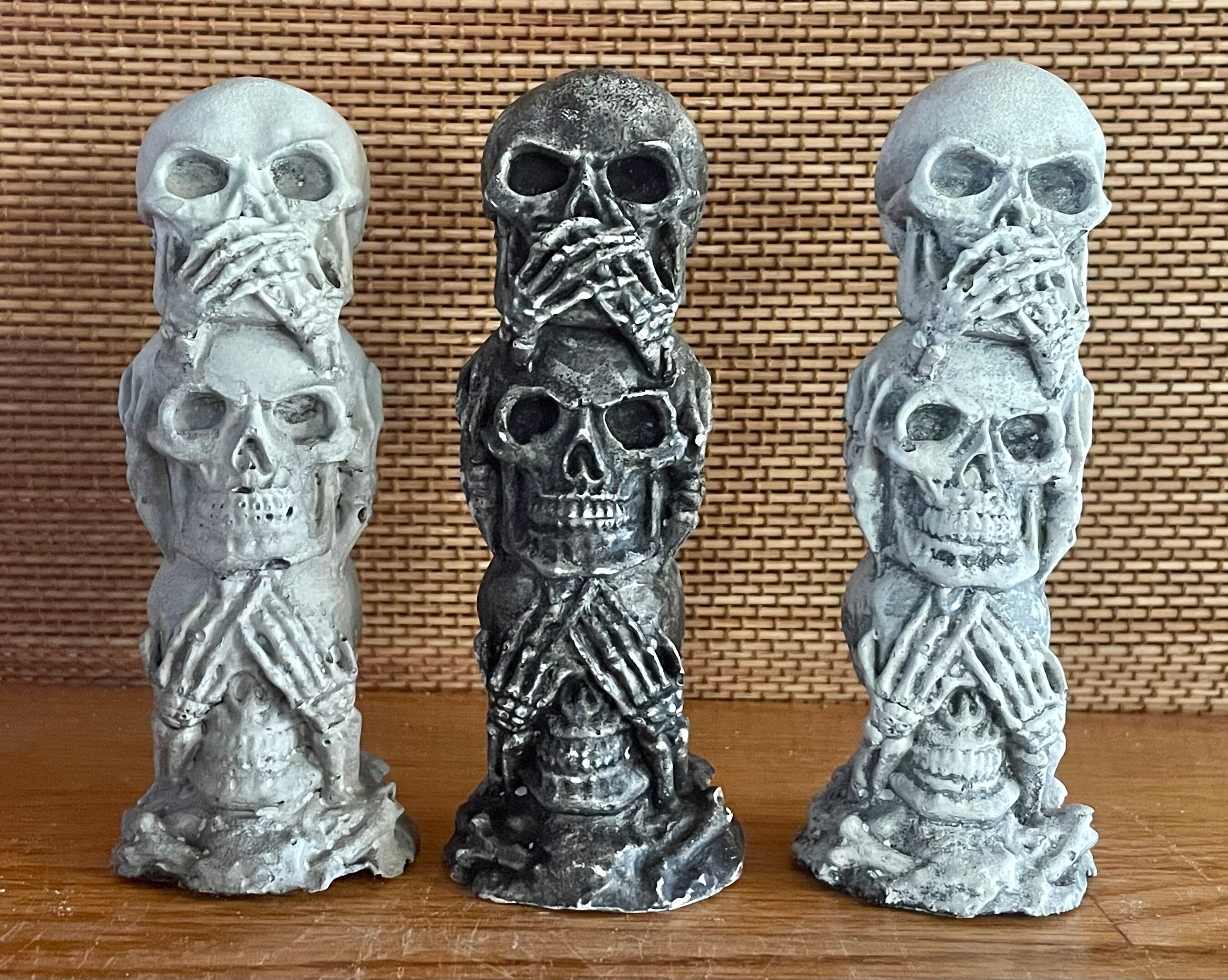 Cement Skull Concrete Skeleton Horror Skull Heads See - Etsy