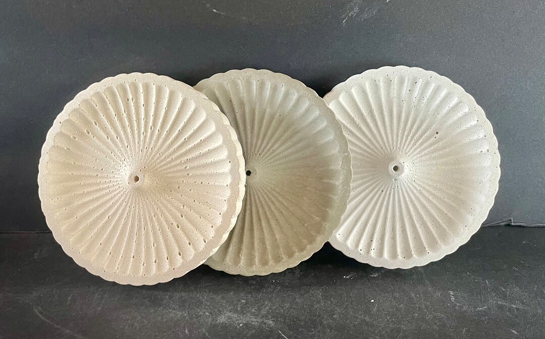 Cement Incense Holder Concrete Round Starburst Stick Incense Holder Zen ...