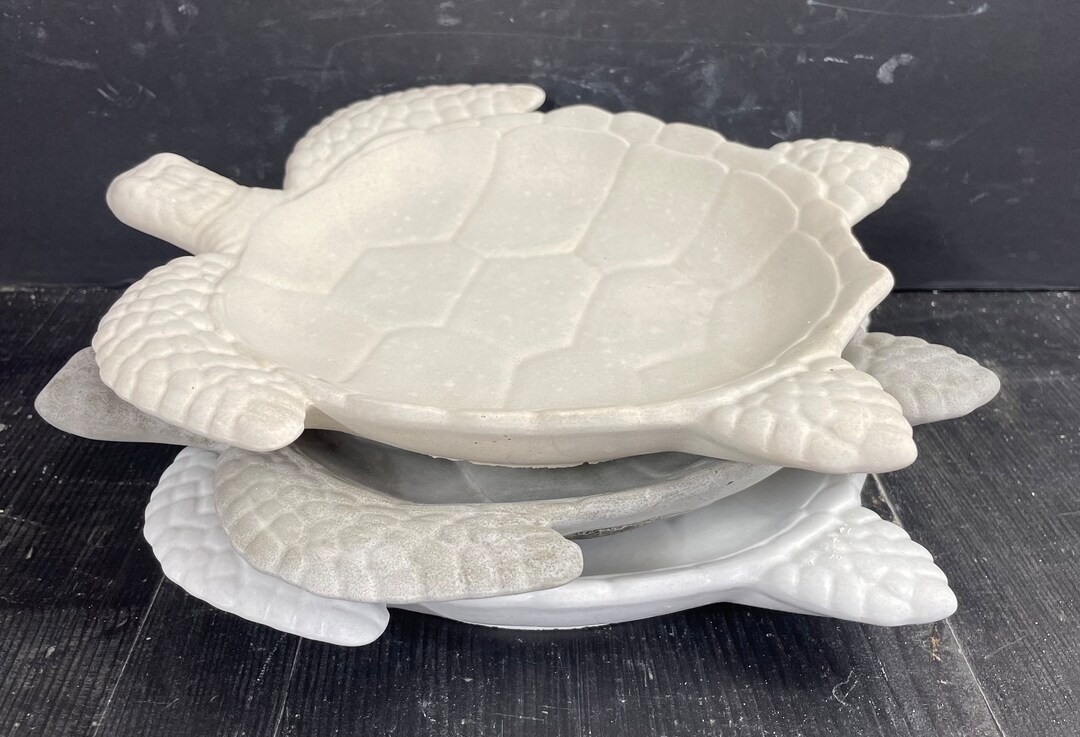 Cement Lg. Sea TURTLE TRAY | 3 Color Options | Handmade | JLK - Etsy