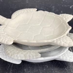 Cement Lg. Sea TURTLE TRAY | 3 Color Options | Handmade | JLK - Etsy