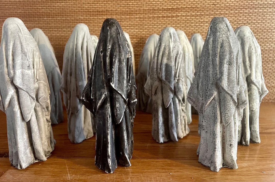 Cement Wizard Concrete Ghost Horror Halloween Fall Autumn Handmade JLK ...