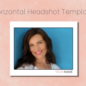Actor Resume Template With Matching Headshot Templates | 8 X 10 Acting ...