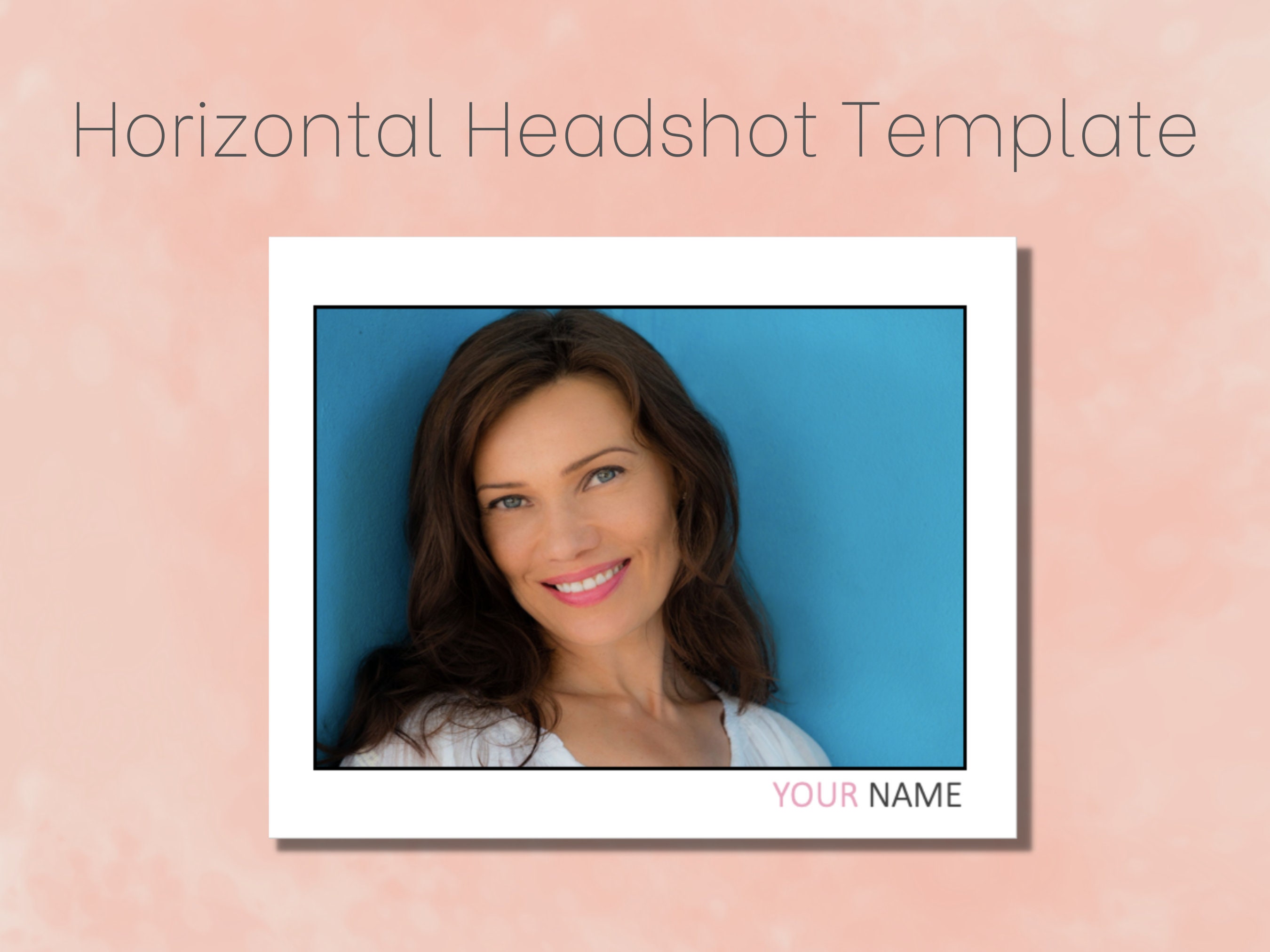 Actor Resume Template With Matching Headshot Templates | 8 X 10 Acting ...