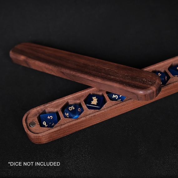 Wooden Dice Box / Black Cherry Wood / Minimalism / No Paint | Etsy