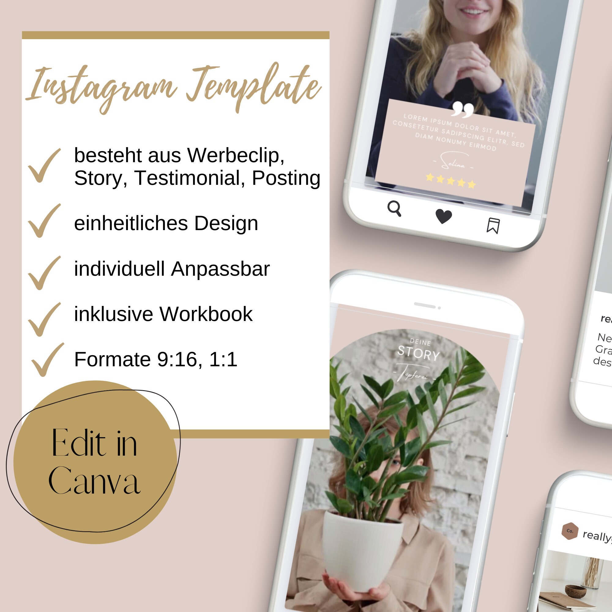 25 Animated Instagram Video Templates for Canva - DIY Promotion Ad ...
