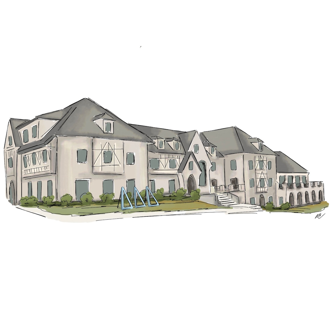 Tri Delta House - University of Arkansas - Etsy