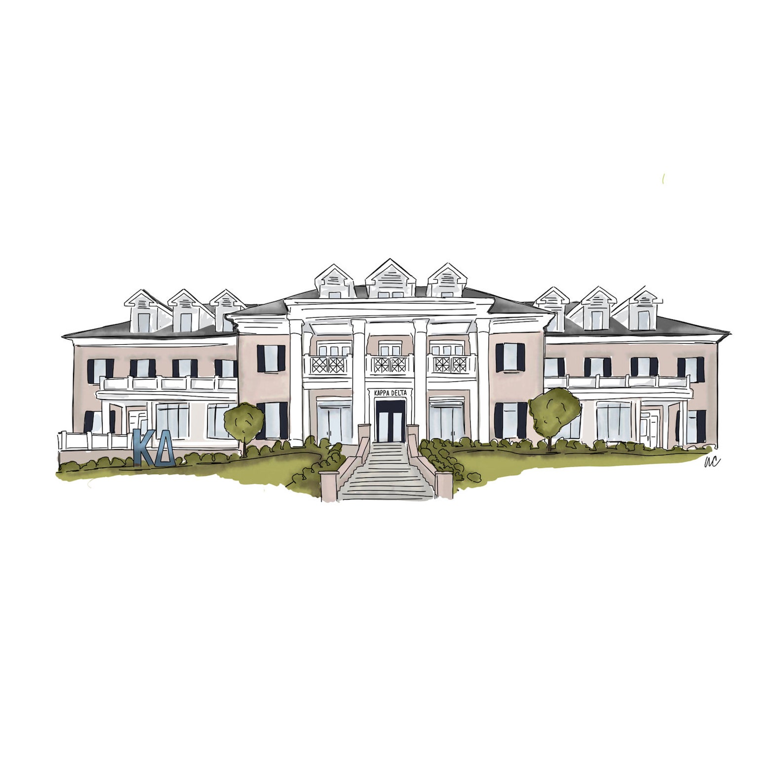 Kappa Delta House - University of Arkansas - Etsy